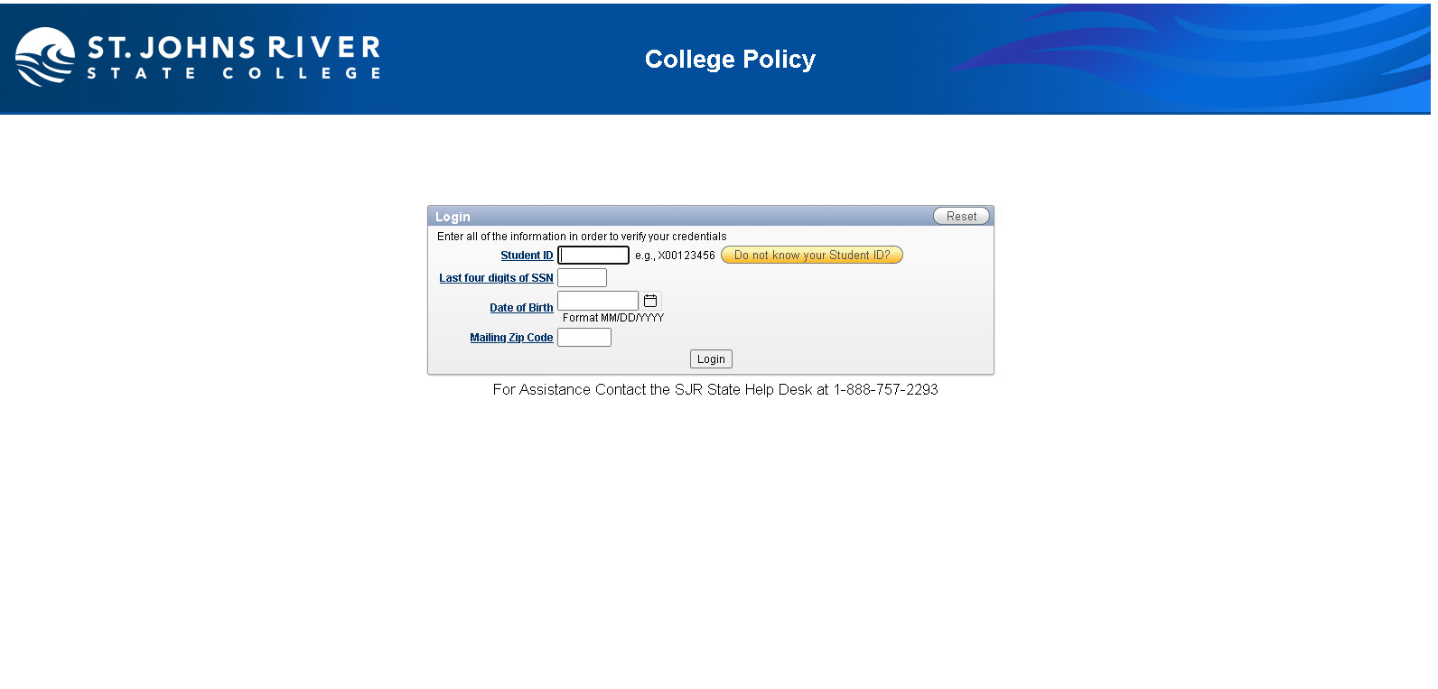 SJR State - First Time Log In